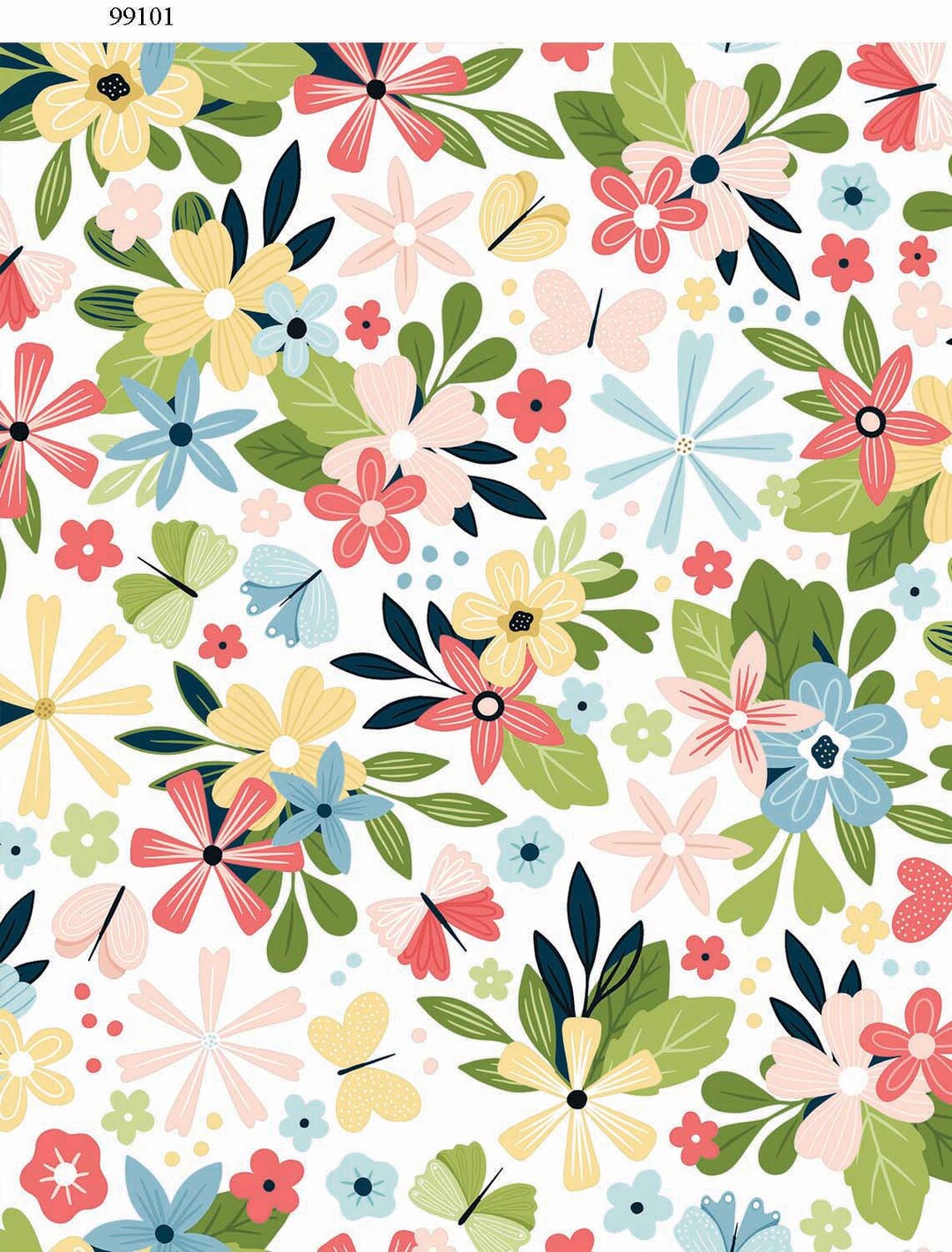 Spring Flowers - Seamless - Ceramic Decals- Enamel Decal - Fusible ...