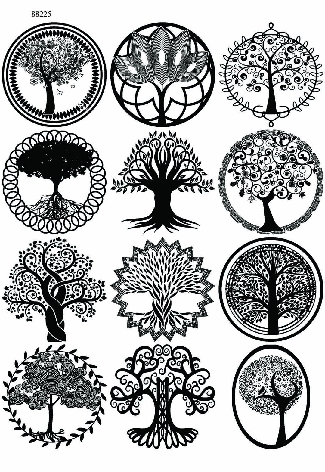 Tree of Life I - Ceramic Decals- Enamel Decal - Glass Decal- 88225 - Etsy