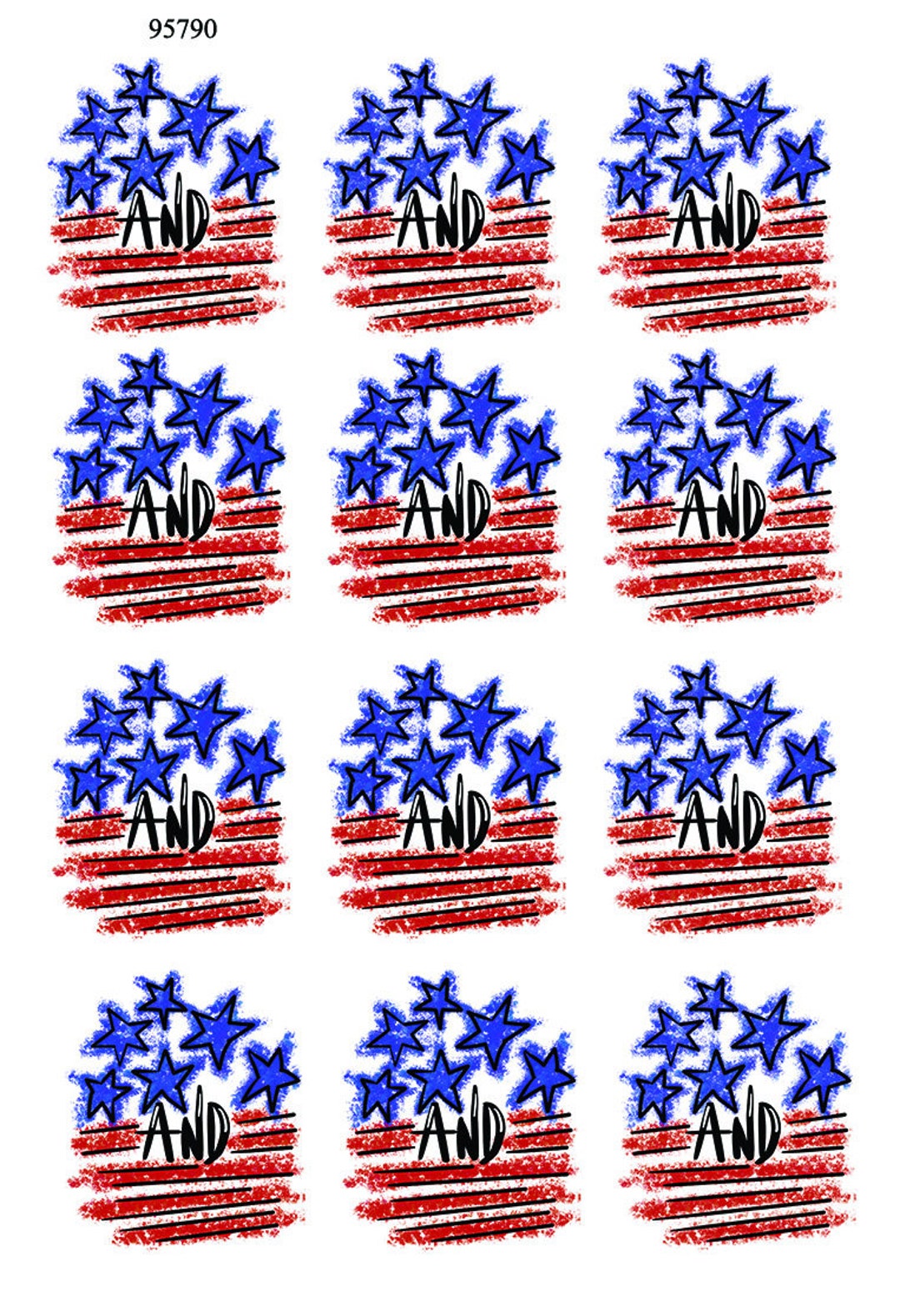 Red White and Blue Splatter Paint - Independence Day - Ceramic Decal ...