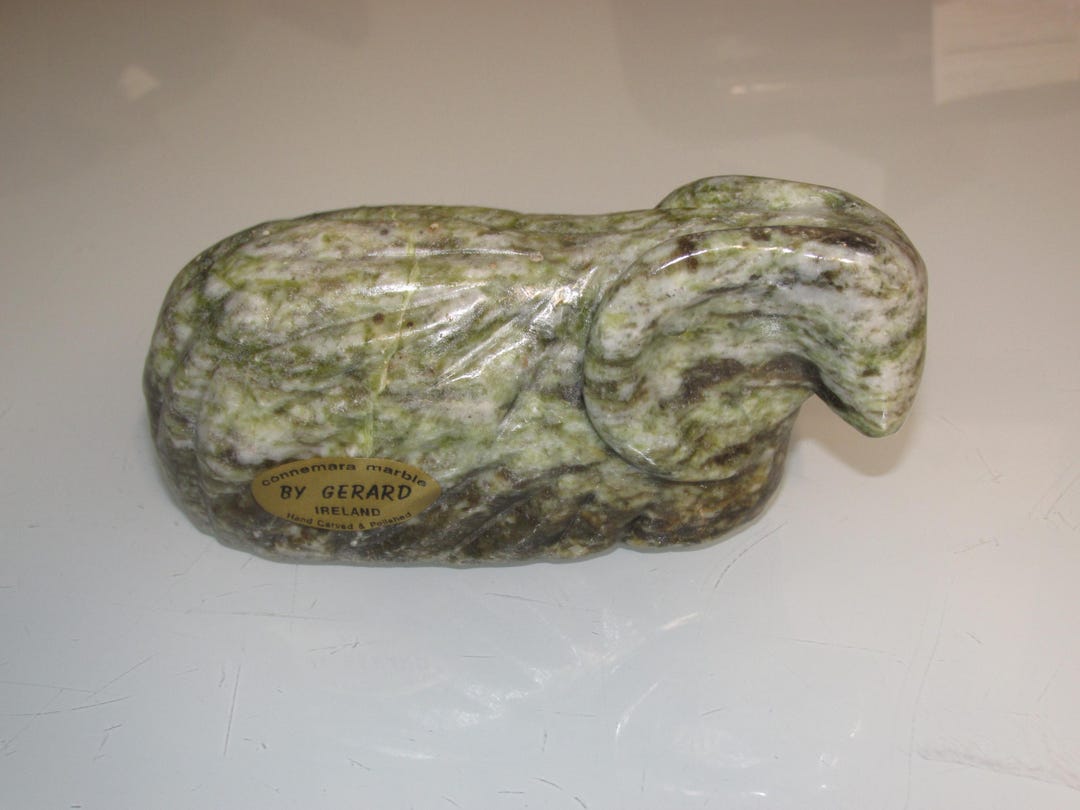GENUINE Connemara Marble Hand Carved 5 Inch Sheep Guaranteed Irish - Etsy