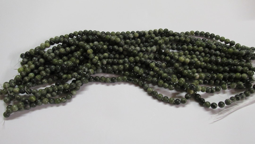 GENUINE CONNEMARA MARBLE 8mm Beads Round Drilled Thru X 100 Guaranteed ...