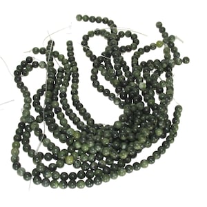 GENUINE CONNEMARA MARBLE 8mm Round Beads Drilled Thru X 50 Guaranteed ...