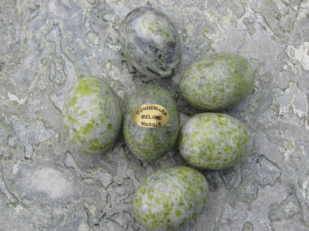 Genuine Hand Carved Connemara Marble Small Egg Guaranteed Irish - Etsy