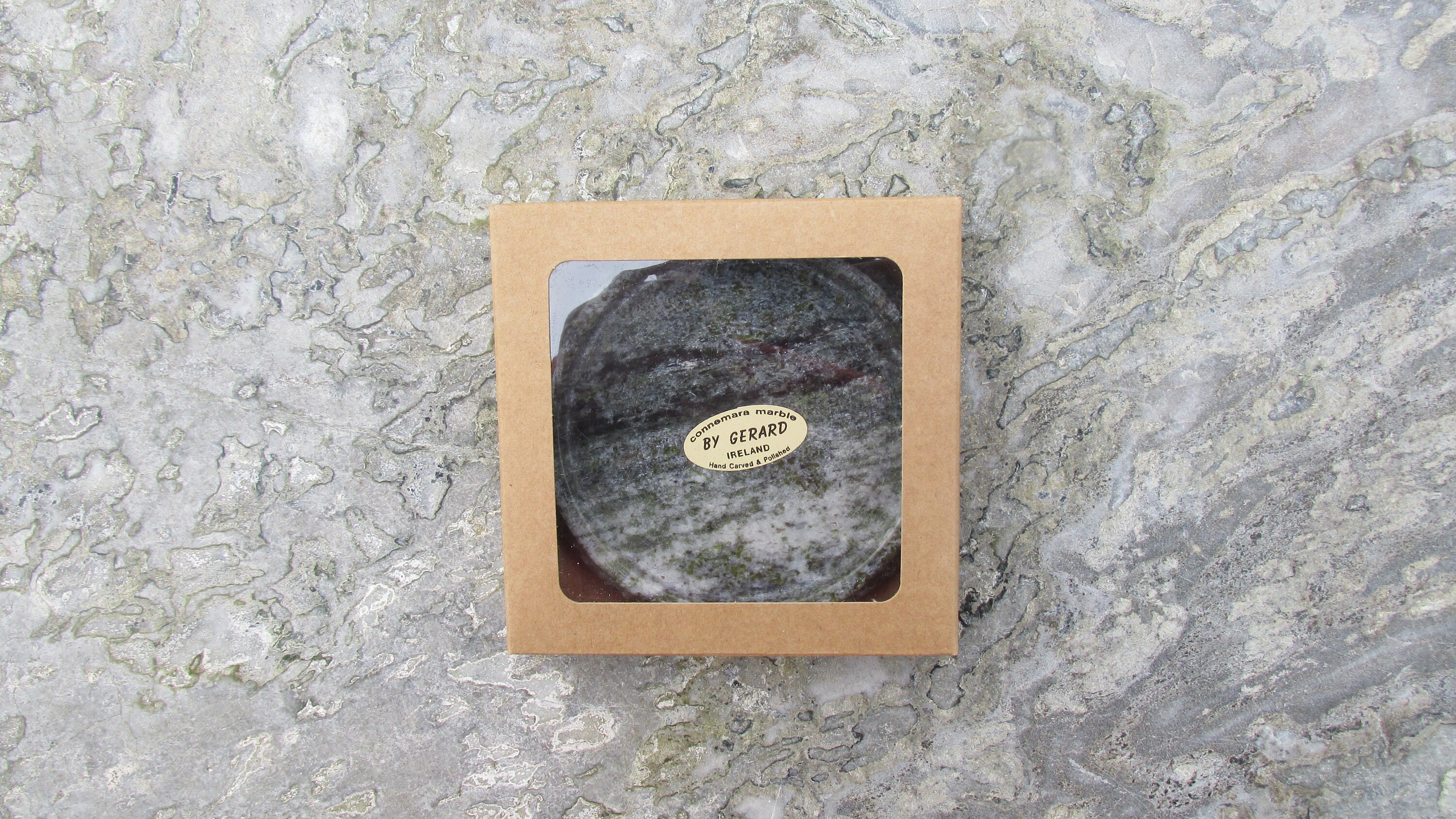 GENUINE Hand Carved Connemara Marble Coaster Guaranteed Irish - Etsy