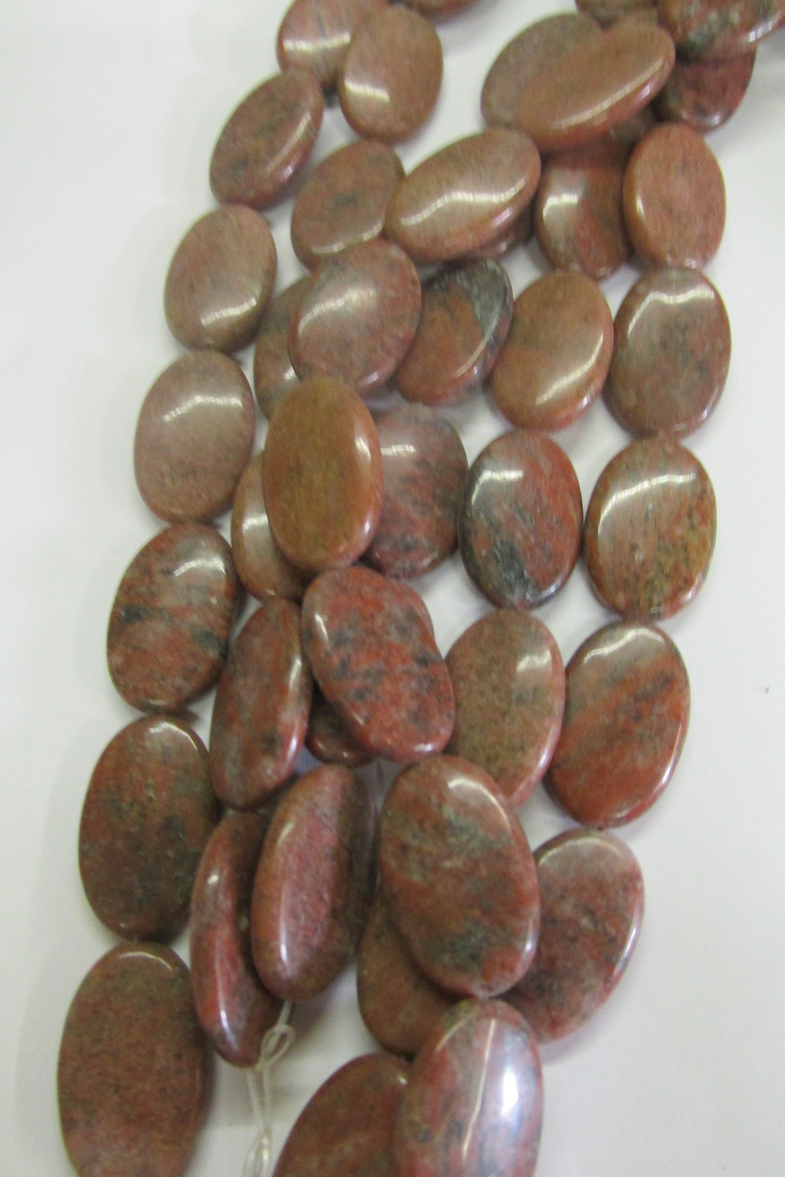 GENUINE Cork Red Marble Thin Oval Beads 20x13mm X 20 - Etsy