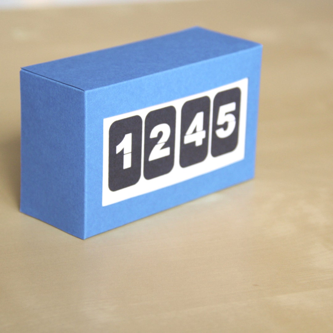 Paper Flip Clock PDF Pattern instant Download - Etsy