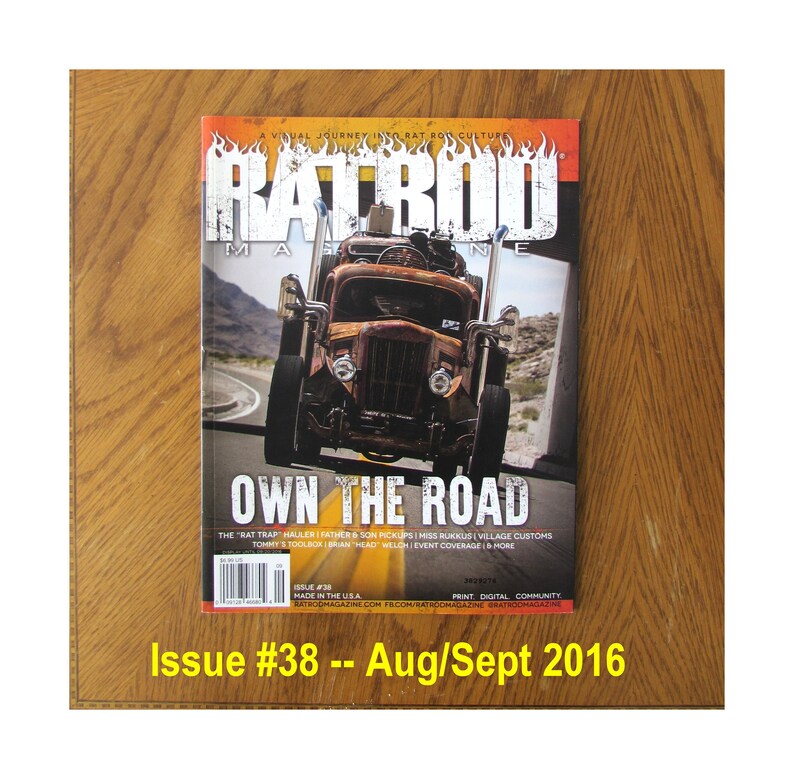 RATROD Rat Rod Magazine-issue 38-aug/sept 2016 Own the Road Super ...