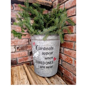 Cardinals Appear When Loved Ones Are Near Hand-stenciled Vintage ...