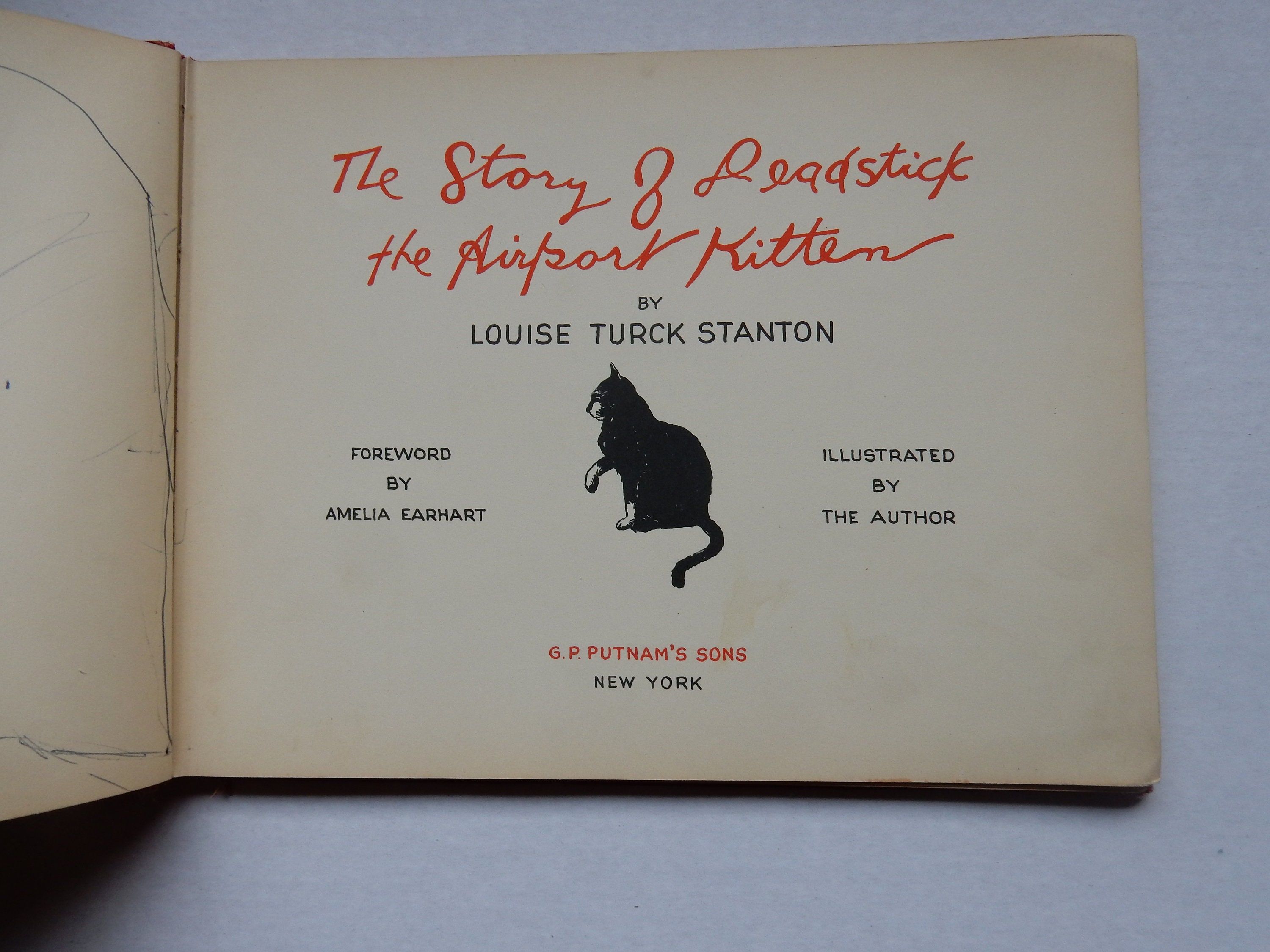 The Story of Deadstick the Airport Kitten by Louise Stanton - Etsy