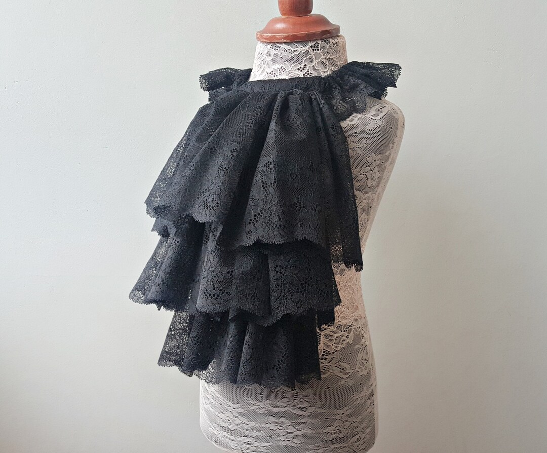 Vampire Cosplay, Black Lace Jabot, Pirate Cosplay, Steampunk Wedding ...