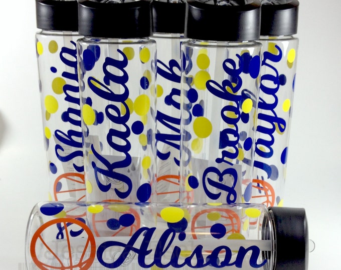 Personalized Basketball Water Bottle, Basketball Waterbottle, Team ...