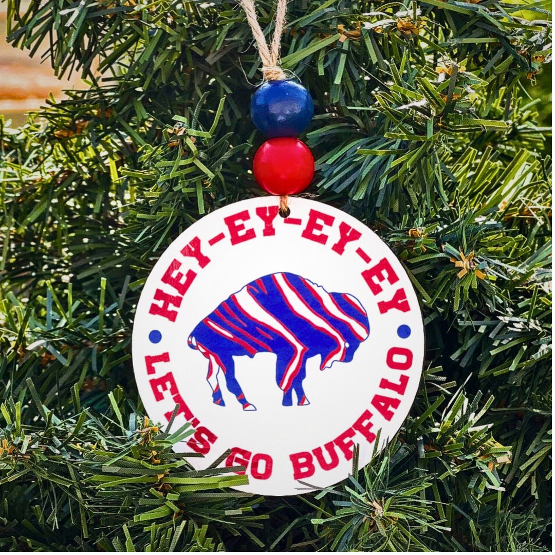 Buffalo Christmas Ornament, Buffalo Ornament, Christmas Ornament, Bills ...