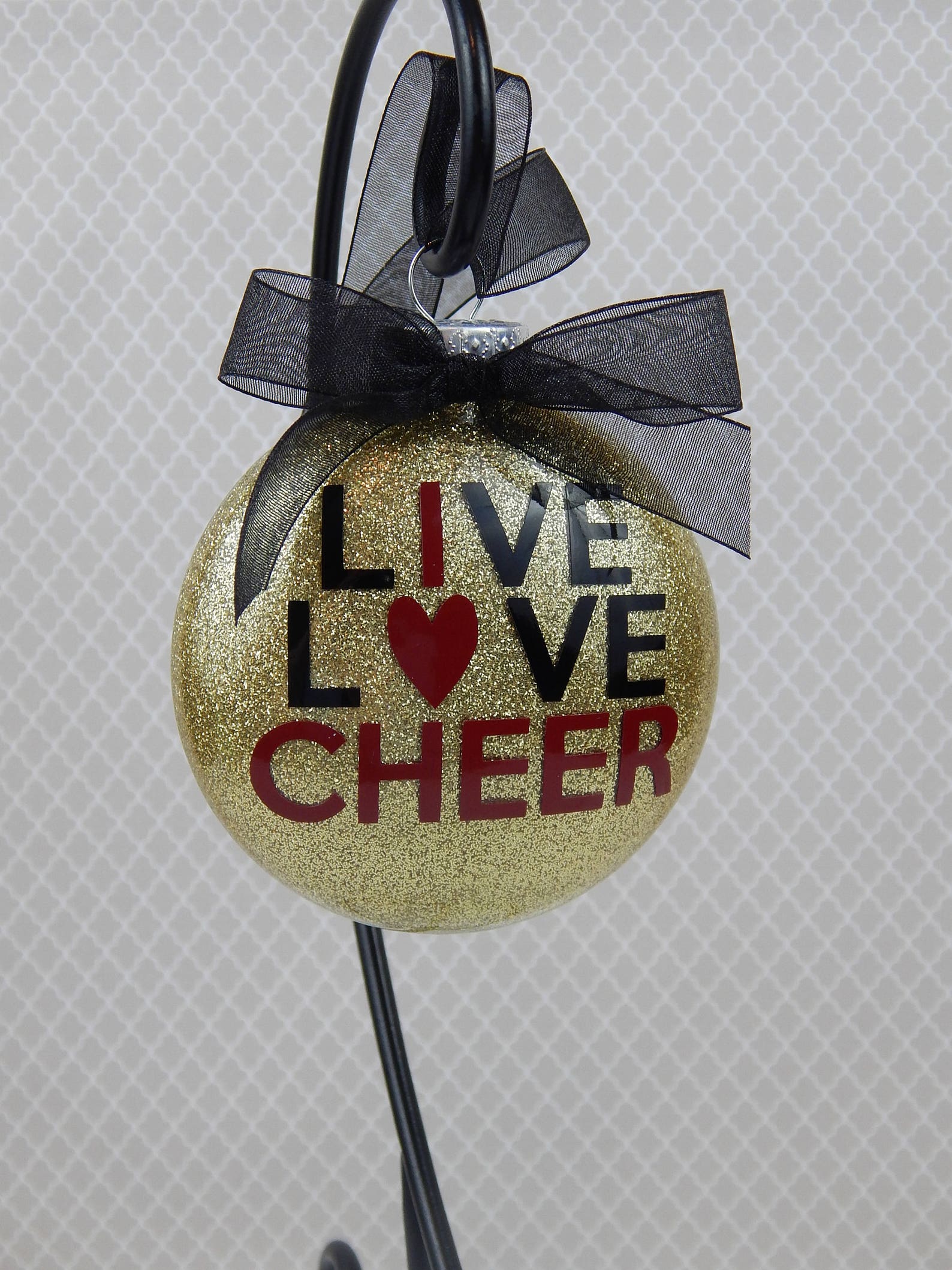 Cheer Christmas Ornament Personalized Glass Ornament - Etsy