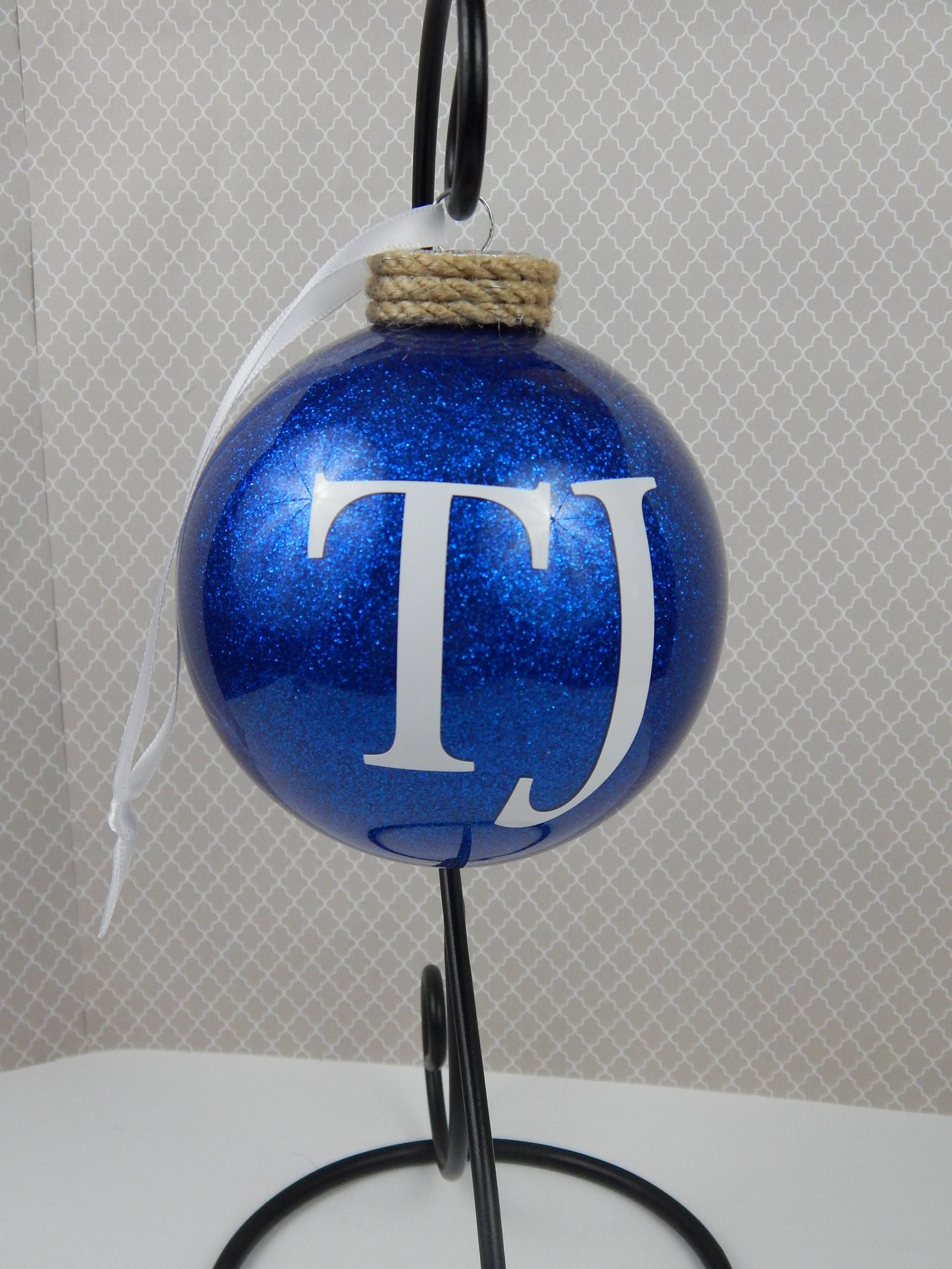 Personalized Glass Holiday Ornament Christmas Tree Ornament | Etsy