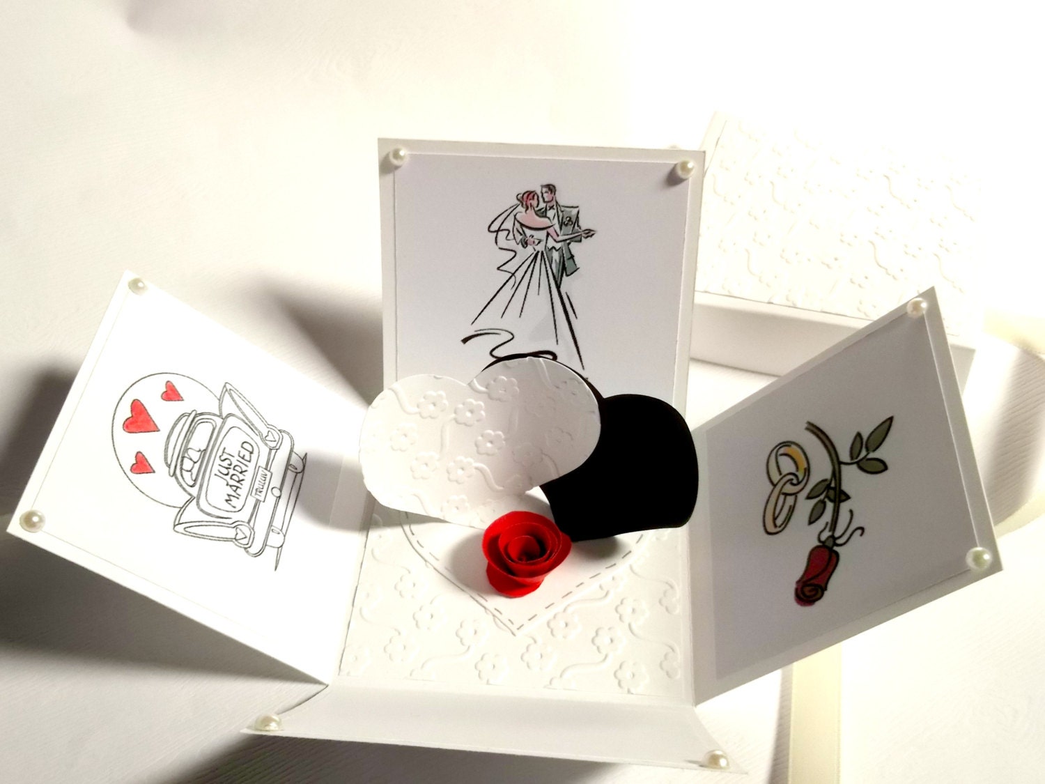 Wedding Exploding Box Card Explosion Box Greeting Card - Etsy