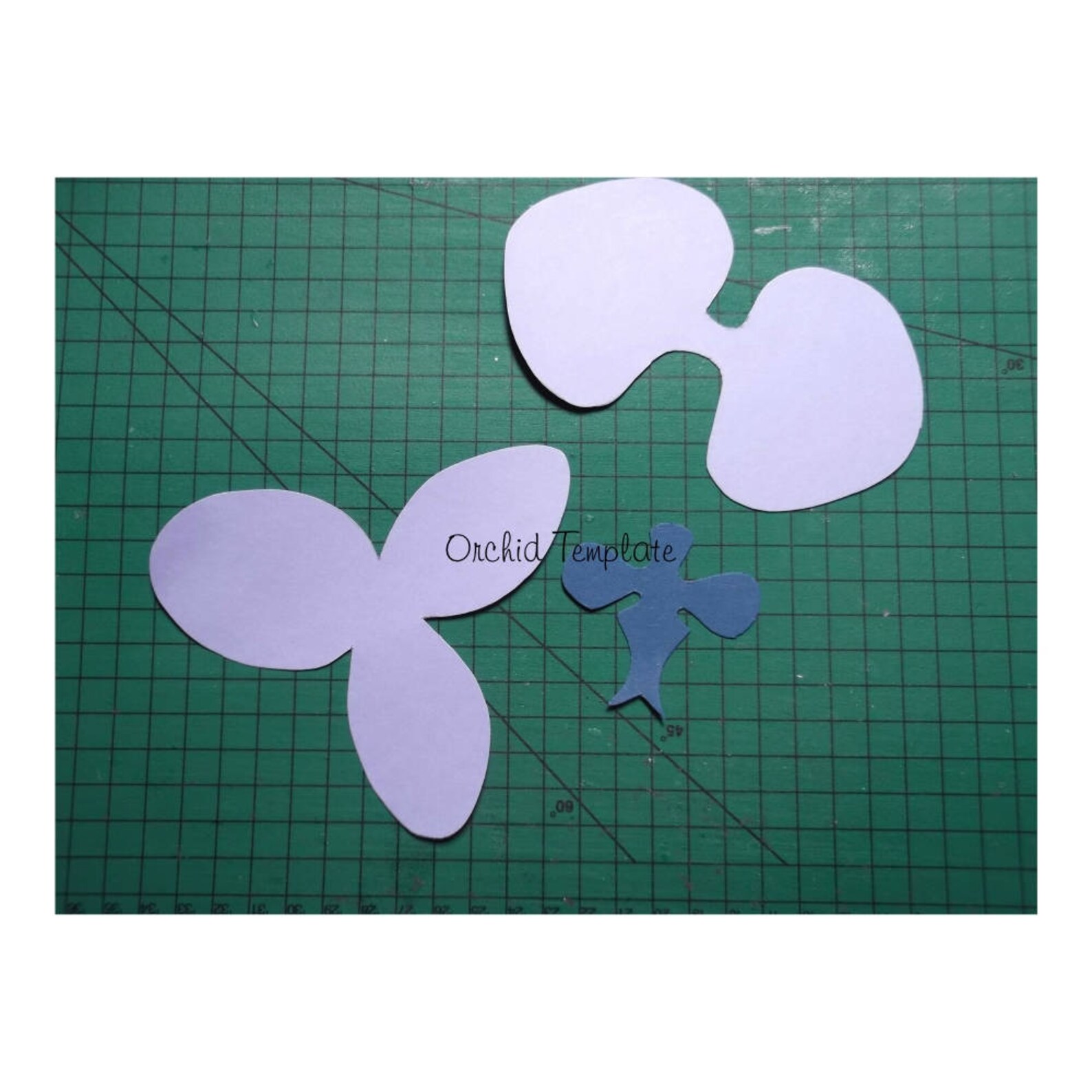 How to Create A Paper Orchid From Scratch With Template - Etsy