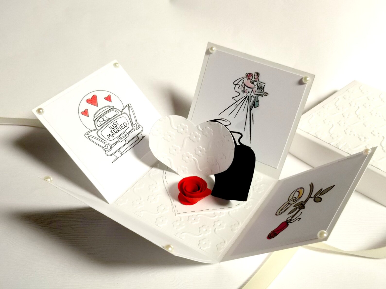 Wedding Exploding Box Card, Explosion Box Greeting Card, Wedding Favour ...