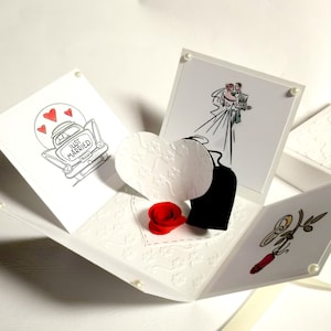 Wedding Exploding Box Card, Explosion Box Greeting Card, Wedding Favour ...