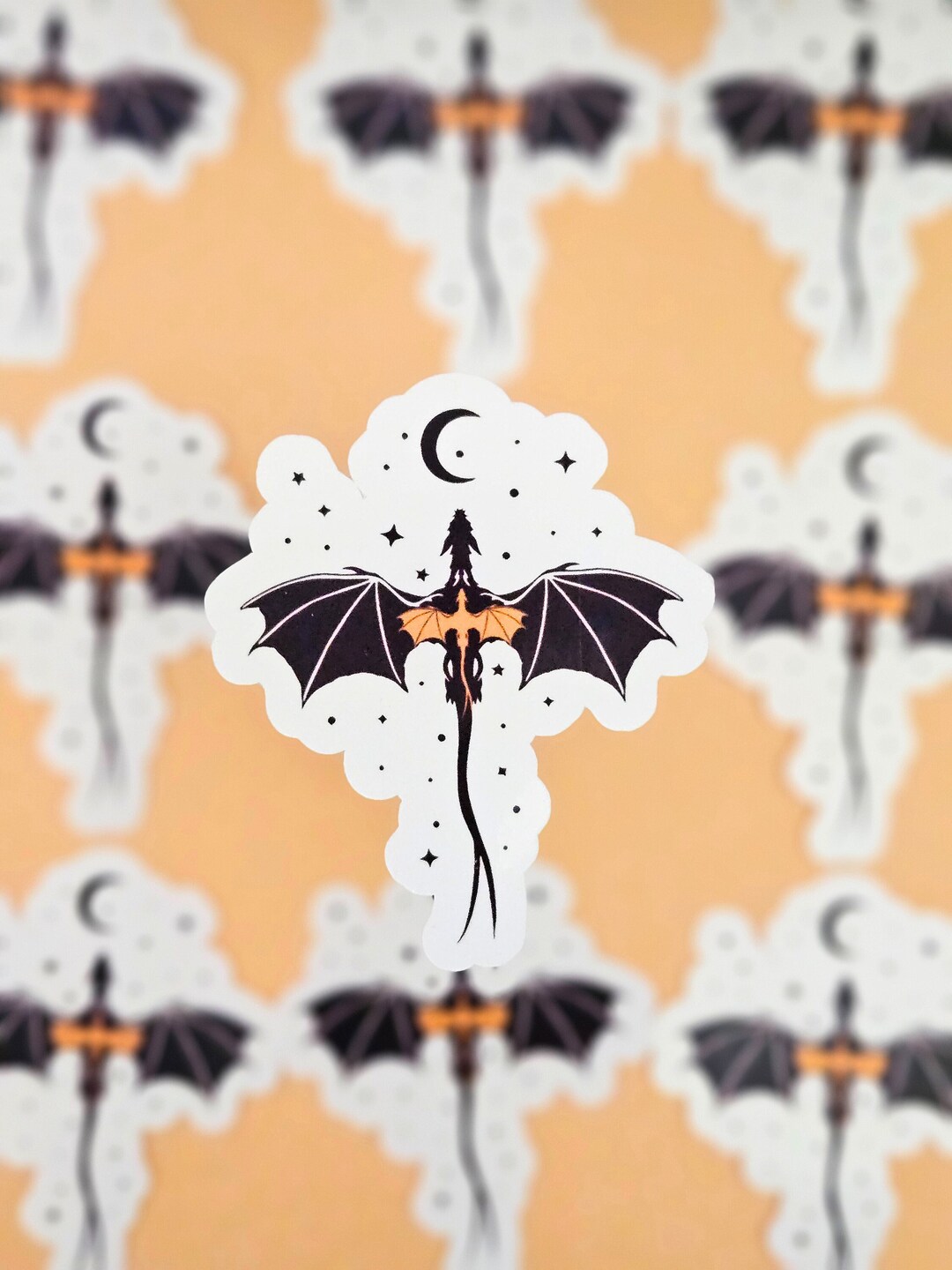 Fourth Wing Waterproof Sticker, Tairn and Andarna Sticker, Booktok ...