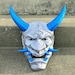 Snarling Wolf Mask 3D Printed Demon Oni Half Mask - Etsy