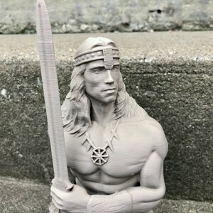 Conan Bust - 3D Printed Bust - Etsy