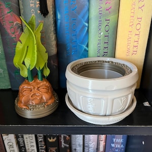 Magical Mandrake Figure Bookshelf Decor - HP Inspired Magical Plant 3D ...