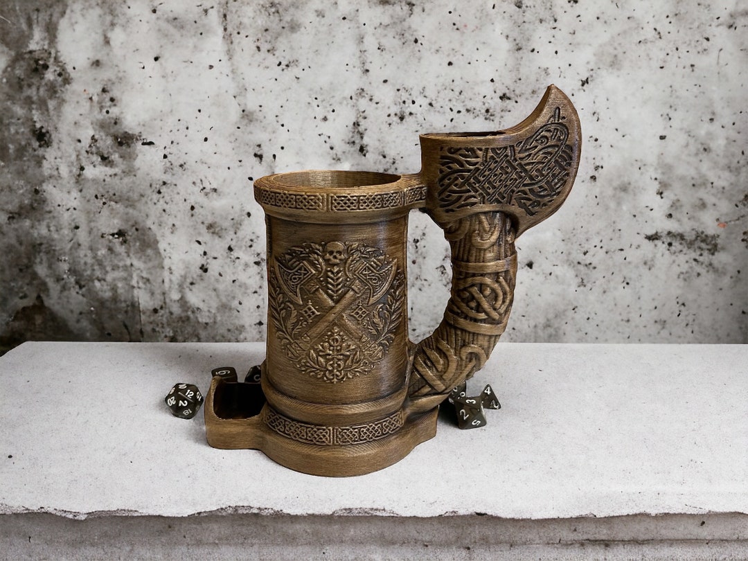 Ax Handle Mug Dice Tower and Can Holder - 3D Printed - Various Colors ...