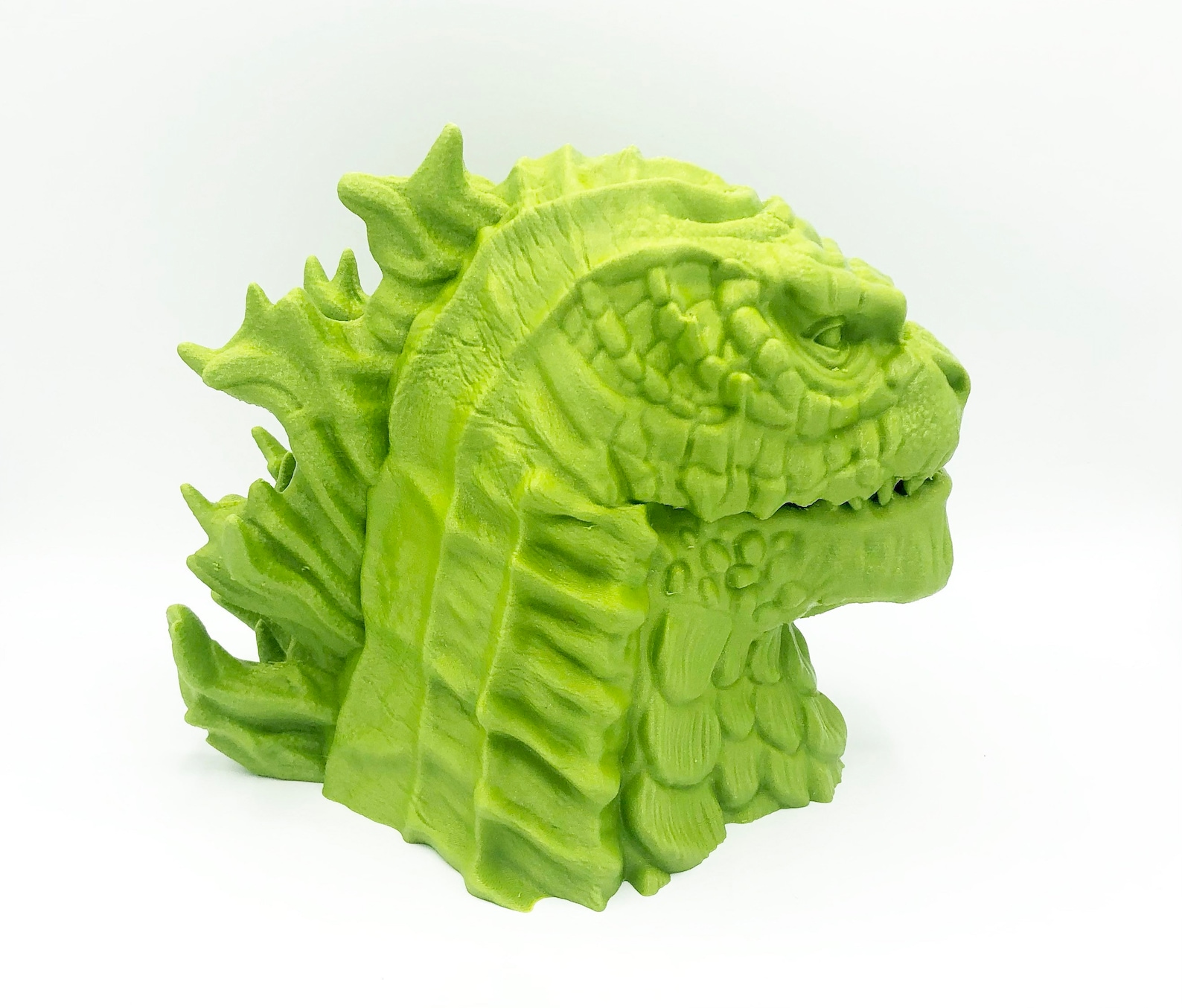 Godzilla Headphone Head 3D Printed Headphone Stand Bust - Etsy