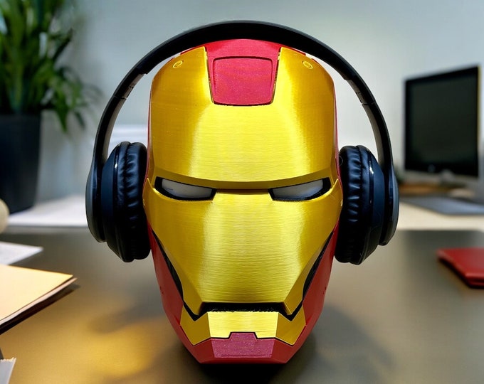 Iron Man Headphone Stand | Headphone Holder, Gaming, Room Decor, Office ...