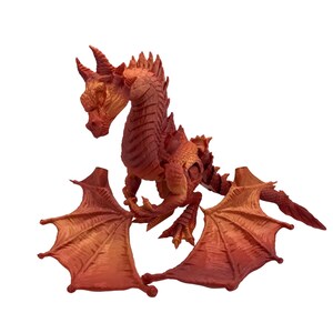 Flexi Rearing Dragon - 3D Printed Articulated Toy - Etsy