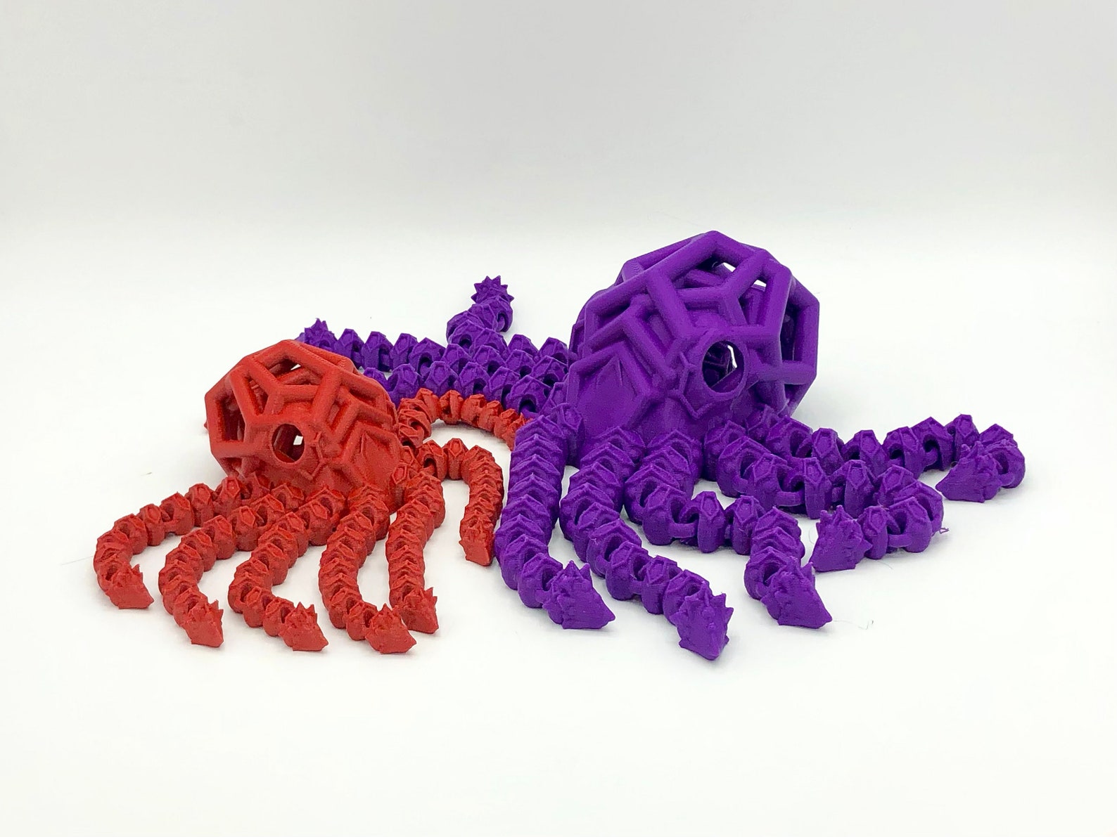 3D Printed Articulated Flexi Void Octopus Fidget Toy Various | Etsy