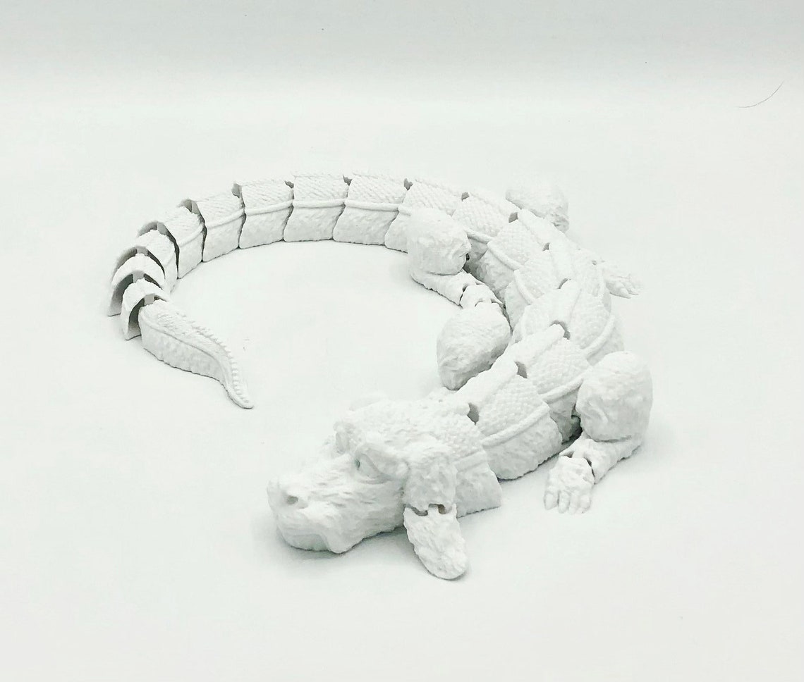 Falkor Articulated 3D Printed Toy by Hex3d Inspired by the - Etsy