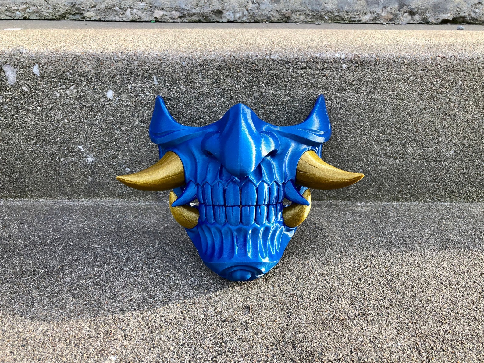 Japanese Hannya Half Mask Version 2 Oni Demon Mask 3D Printed - Etsy