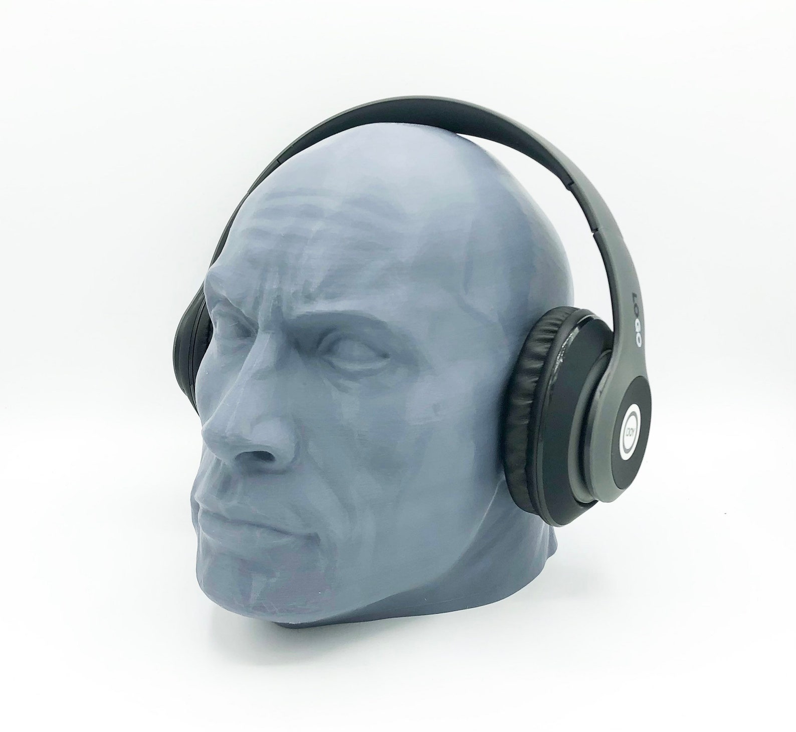 The Rock Dwayne Johnson Headphone Head 3D Printed Headphone - Etsy