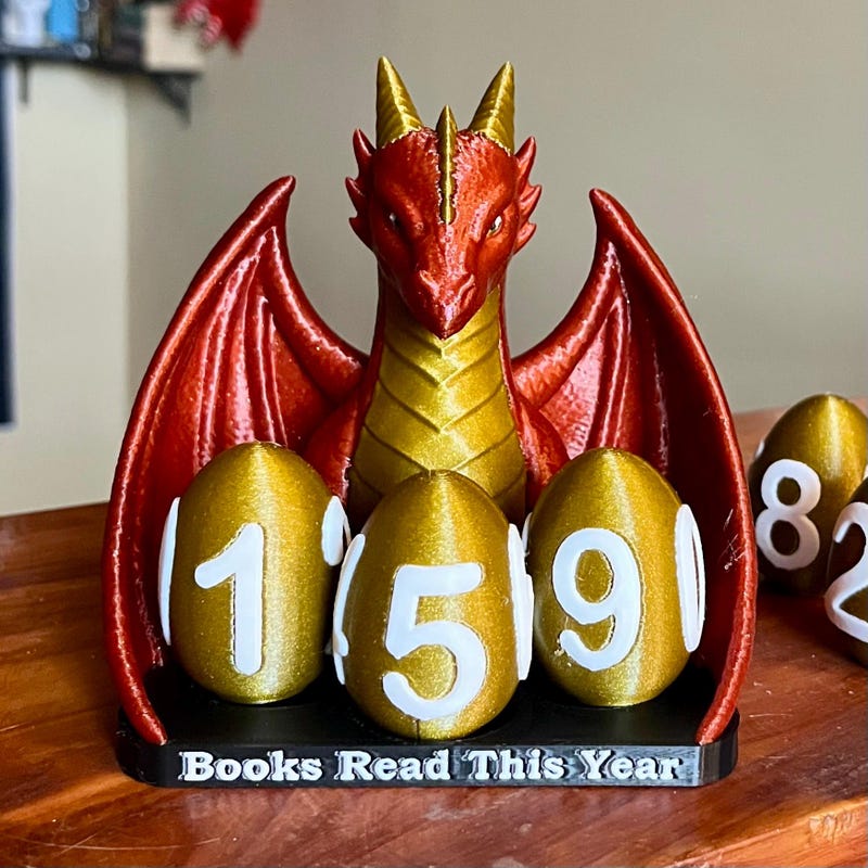 3d Book Counter File - Etsy