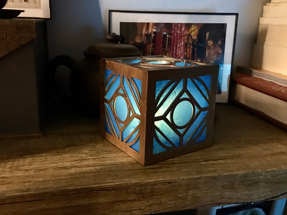 Hand-painted 3D Printed Jedi Holocron Wayfinder Inspired by - Etsy
