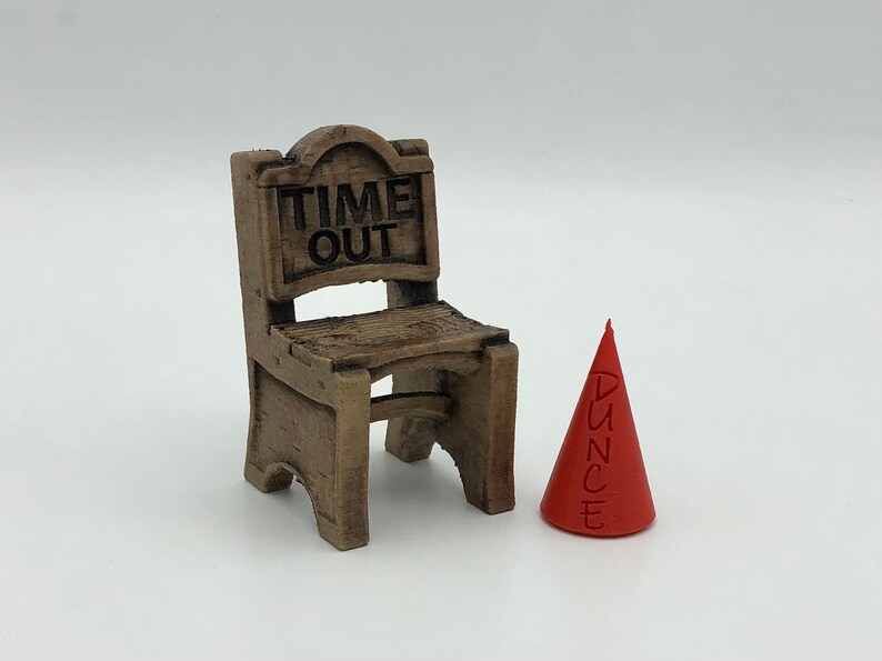 Chair of Shame Timeout Dice Jail and Dunce Cap From Fate's - Etsy