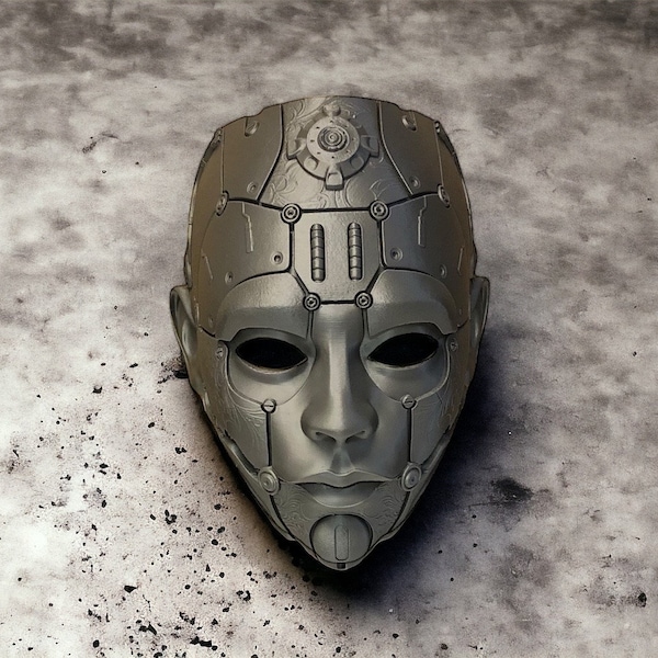 Cyberpunk Robot Cyborg Mask - Etsy