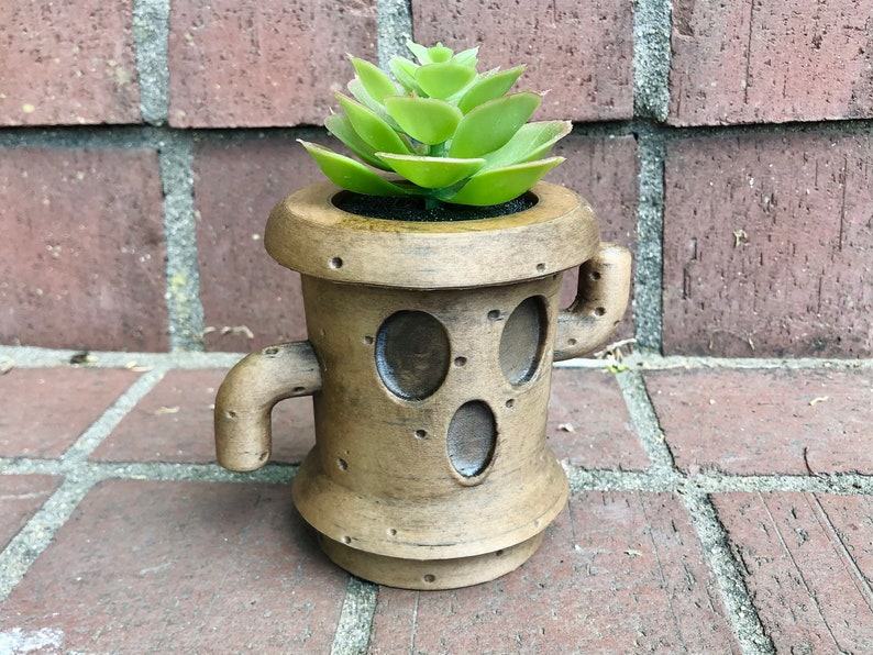 3D Printed Hand-painted Gyroid Lloid Succulent Planter Vase | Etsy