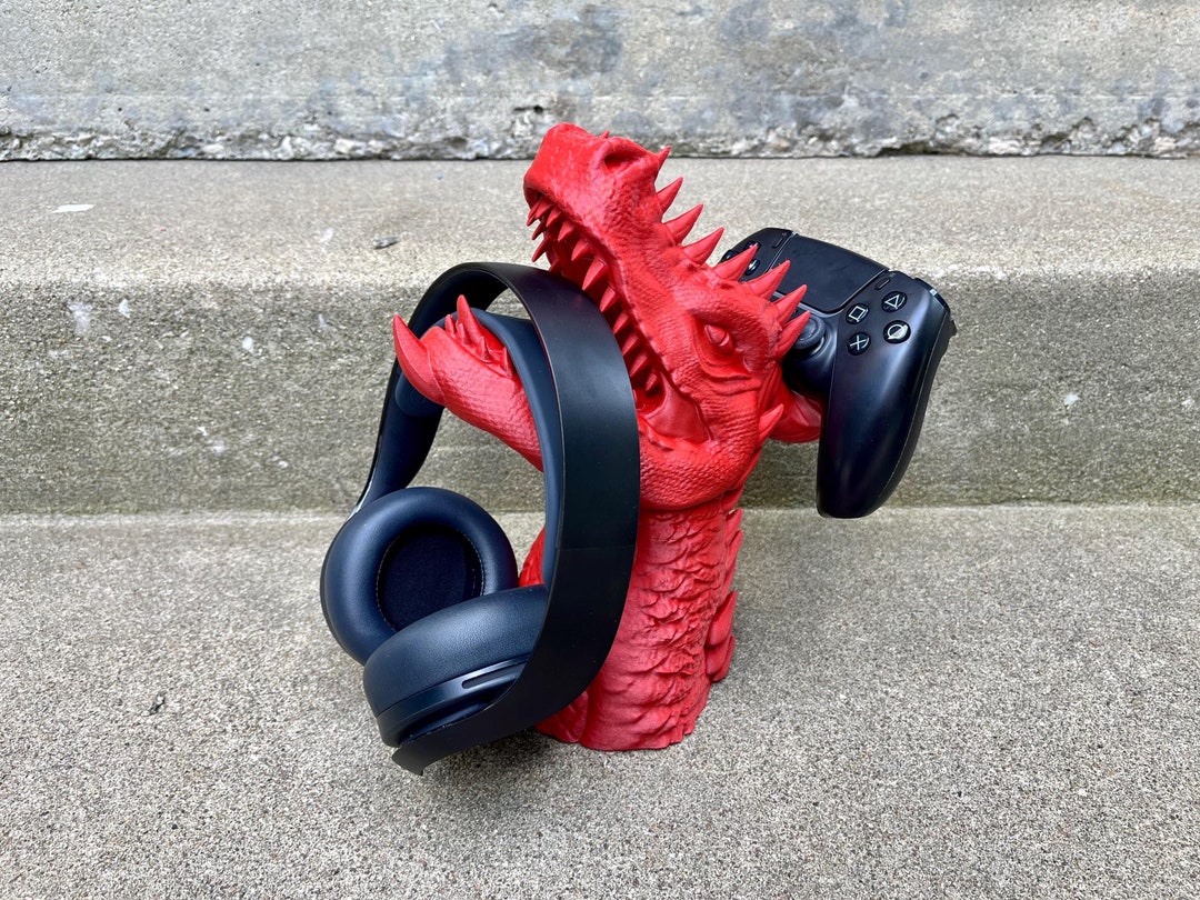 Dragon Headphone and Controller Stand - 3D Printed Stand Compatible ...