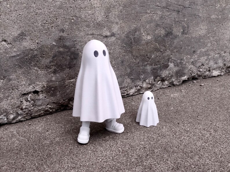 Spooky Ghost 3D Printed Halloween Figure Standing Fidget Treat - Etsy