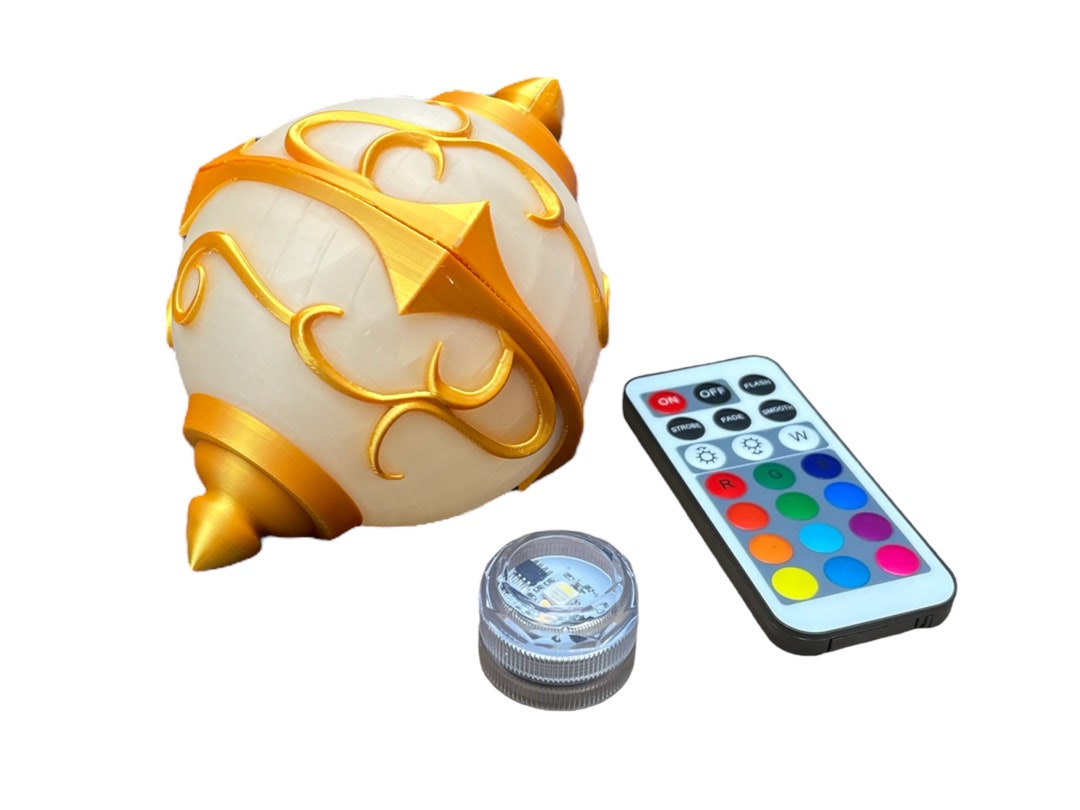 Color Changing Palworld Pal Sphere With Remote Controlled RGB LED Light ...
