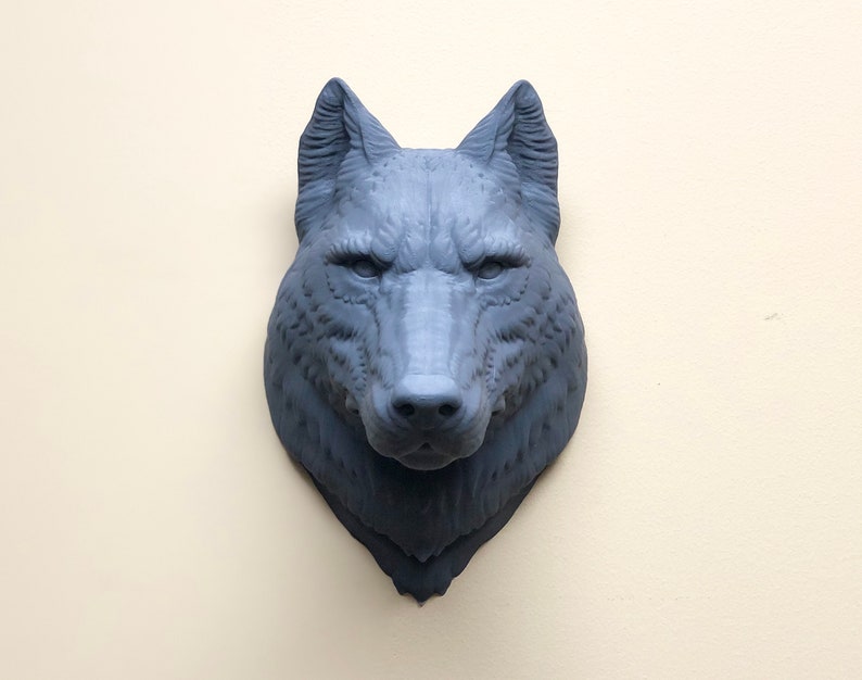 Wolf Head Wall Art Mount - 3D Printed Bust - Etsy