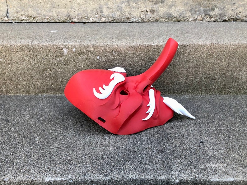 Japanese Tengu Hannya Mask Oni Demon Mask 3D Printed Samurai Mask - Etsy