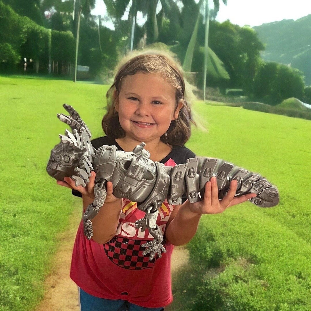 XL 19in Flexi Robo-lotl 3D Printed Articulated Fidget Toy - Etsy