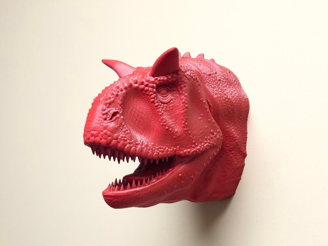 Carnotaurus Head Wall Art Mount - 3D Printed Bust - Etsy