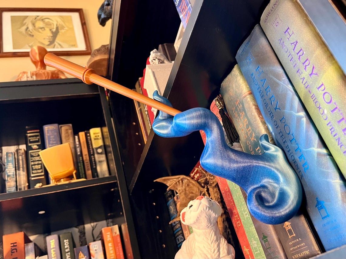 Magic Wand Floating Book Nook - Magic Spell Effect Book Nook - 3D ...