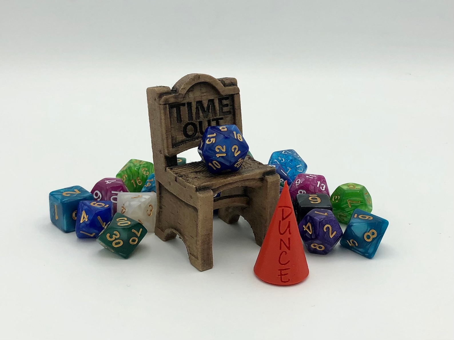 Chair of Shame Timeout Dice Jail and Dunce Cap From Fate's - Etsy