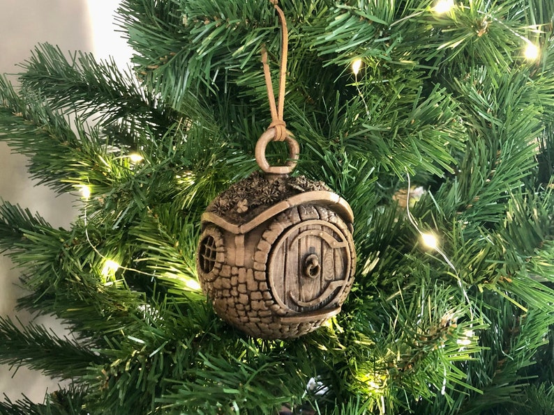 3D Printed Hand-painted Bag End Hobbit Hole Christmas Ornament - Etsy