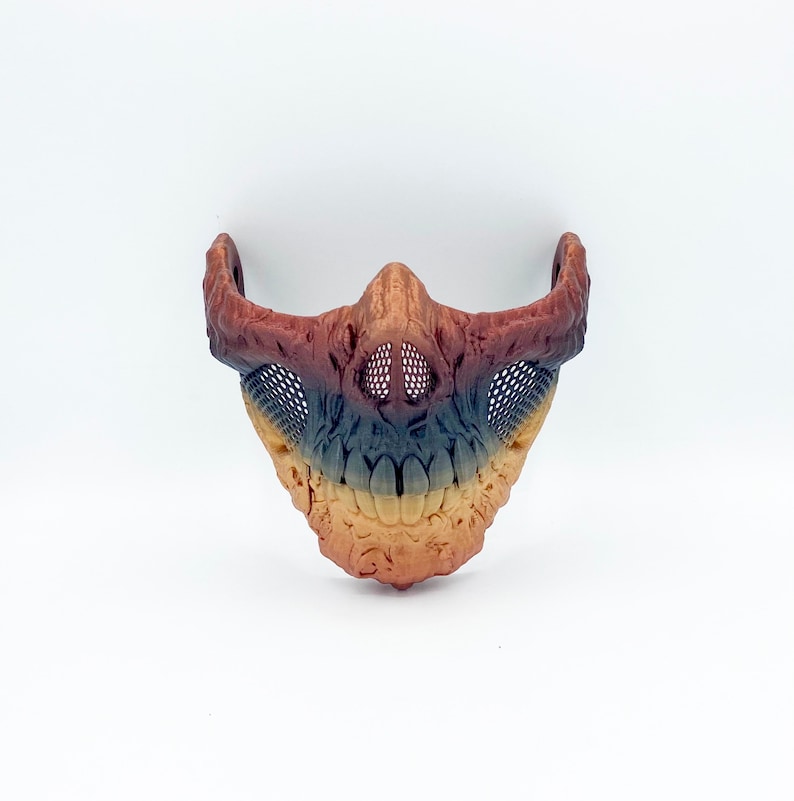 3D Printed Rotten Skull Cosplay Mask Various Colors - Etsy